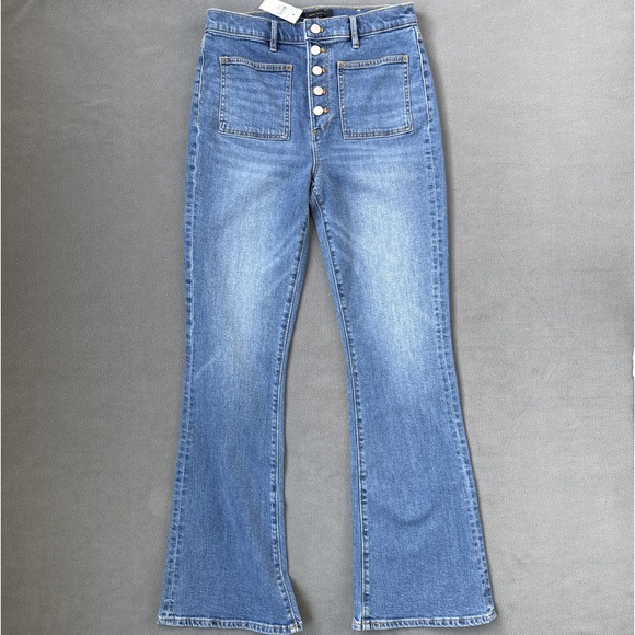 Ann Taylor | Jeans | Nwt Ann Taylor The Flare Jeans Womens 6 Blue High ...